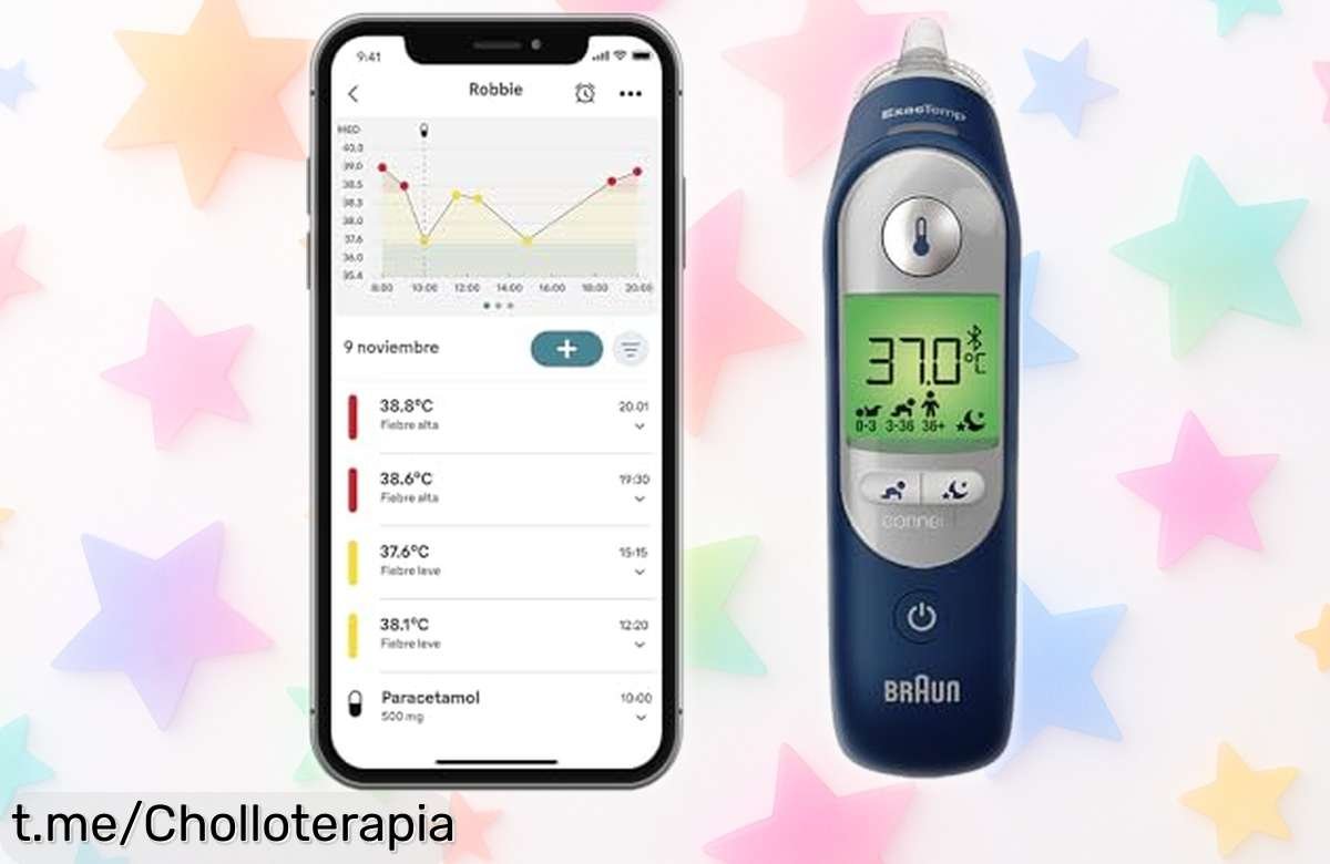🤩 Termómetro de oído Braun ThermoScan 7+ connect con tecnología Age ...